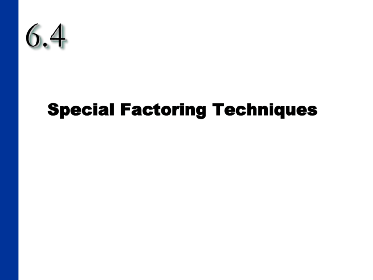 Factor A Perfect Square Trinomial 