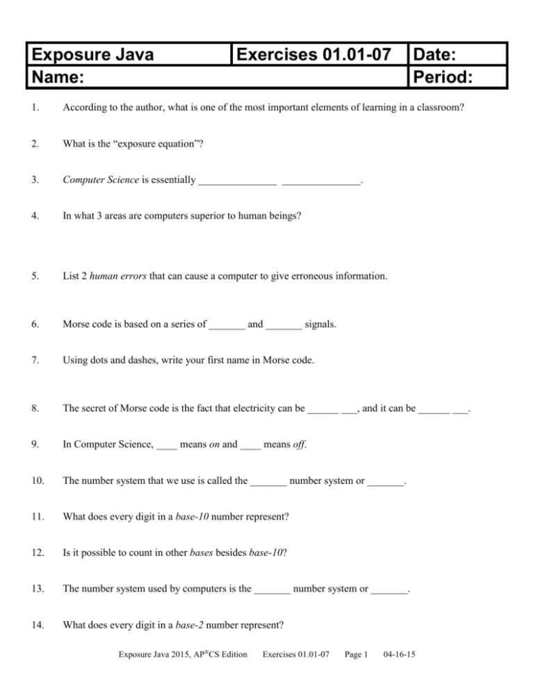 Exercises01 01