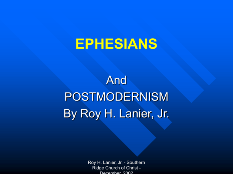 Ephesians - Old Paths Pulpit