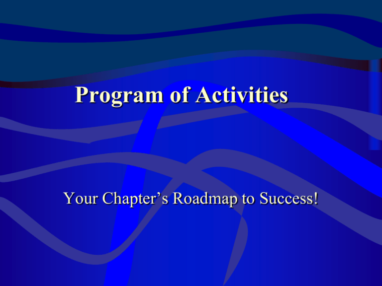 Program Of Activities