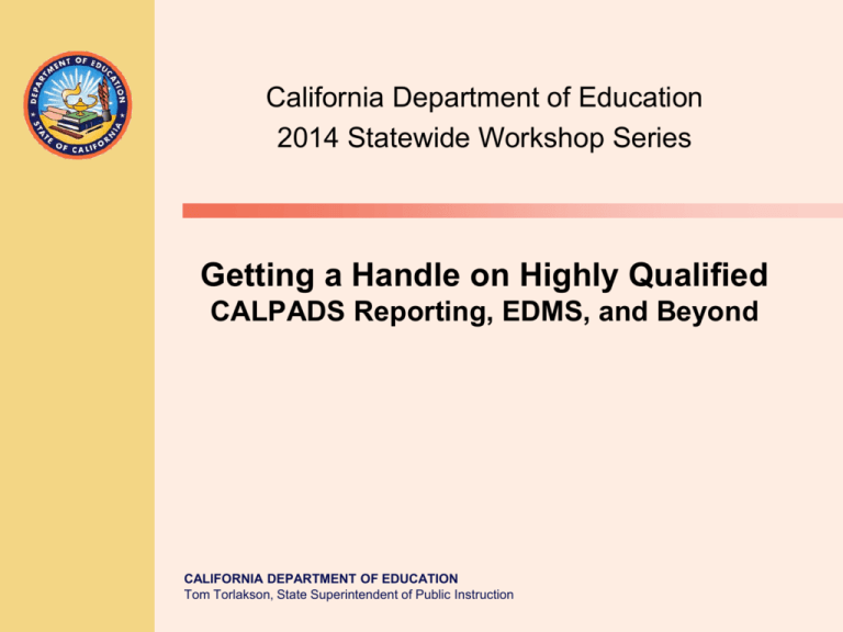 CALPADS Butte County Office Of Education