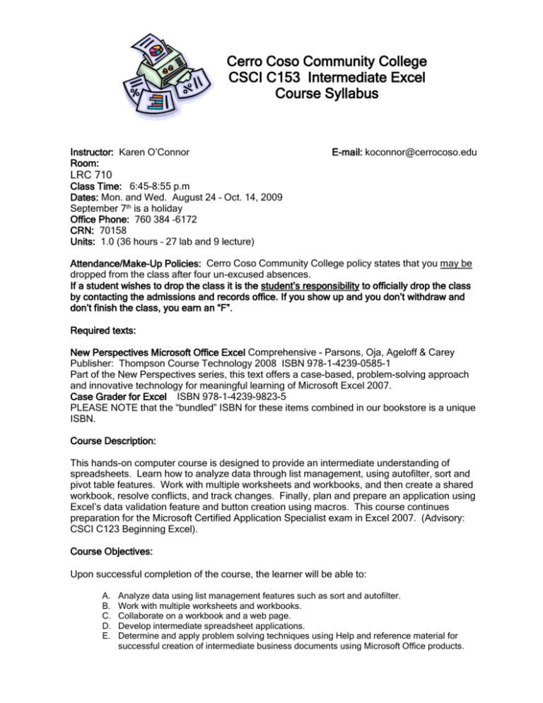 CSCIC153ExcelFA09 Home Cerro Coso Community College cscic153excelfa09-home-cerro-coso-community-college