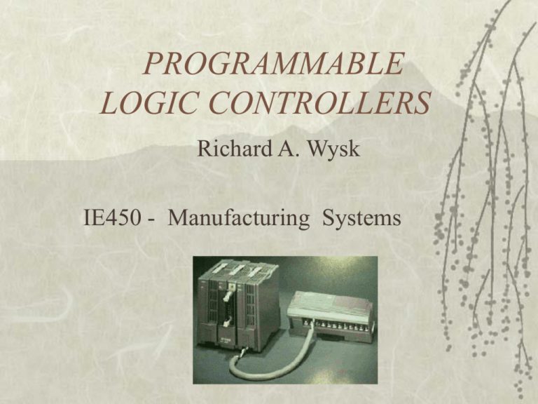 Chapter 7 PROGRAMMABLE LOGIC CONTROOLER