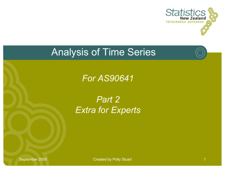 Analysis Of Time Series Data