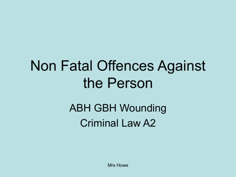 ABH GBH Wounding ABH GBH Wounding