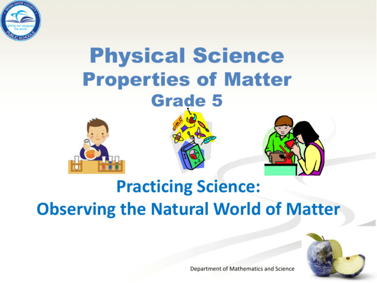 Properties of Matter: Grade 5 Physical Science Presentation