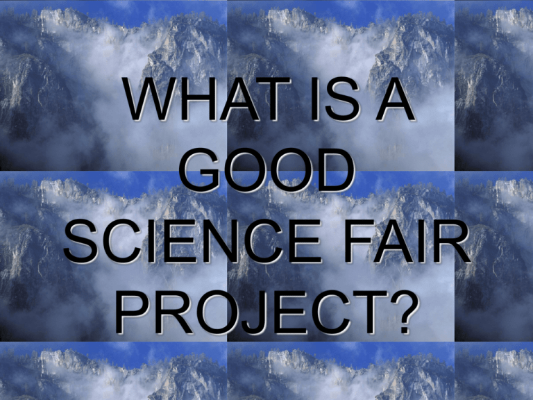 WHAT IS A GOOD SCIENCE FAIR PROJECT 