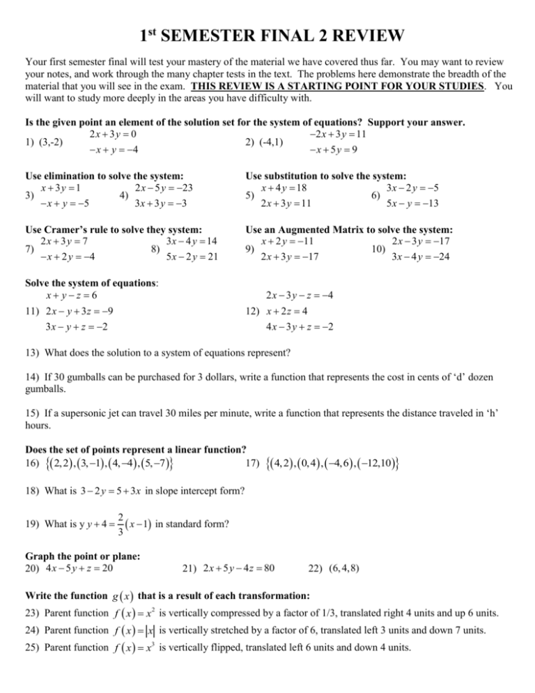 Final Review 2 And Answers