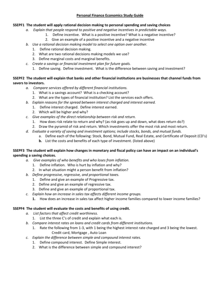 PF Study Guide