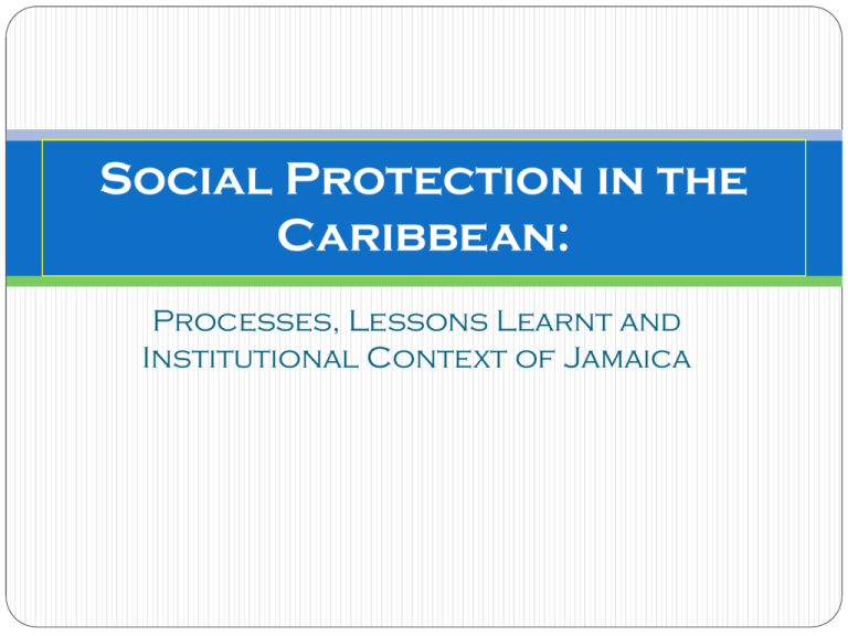 Social Protection in Jamaica: Programs & Indicators