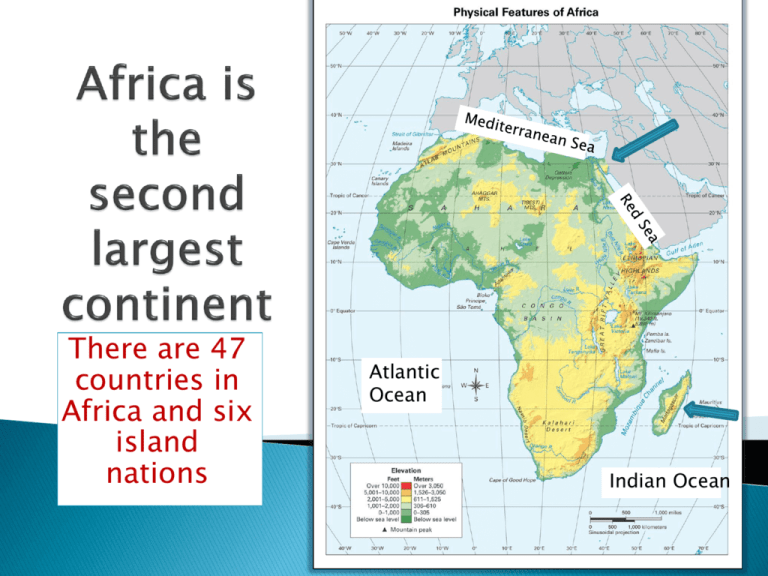 Africa Is The Second Largest Continent Africa Is The Second Largest Continent