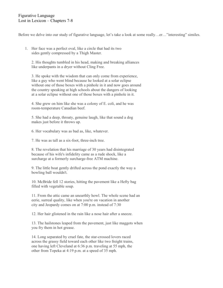 Figurative Language Handout