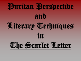 PPT Intro to The Scarlet Letter