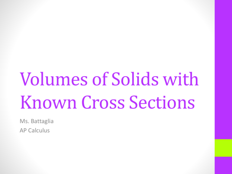 Cross Sections PP