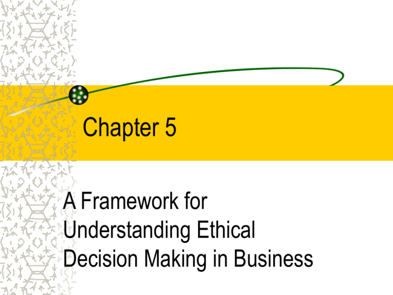 Chapter 5 - Business Ethics Resources