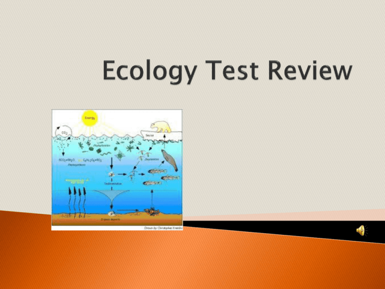 Ecology Test Review Ecology Test Review