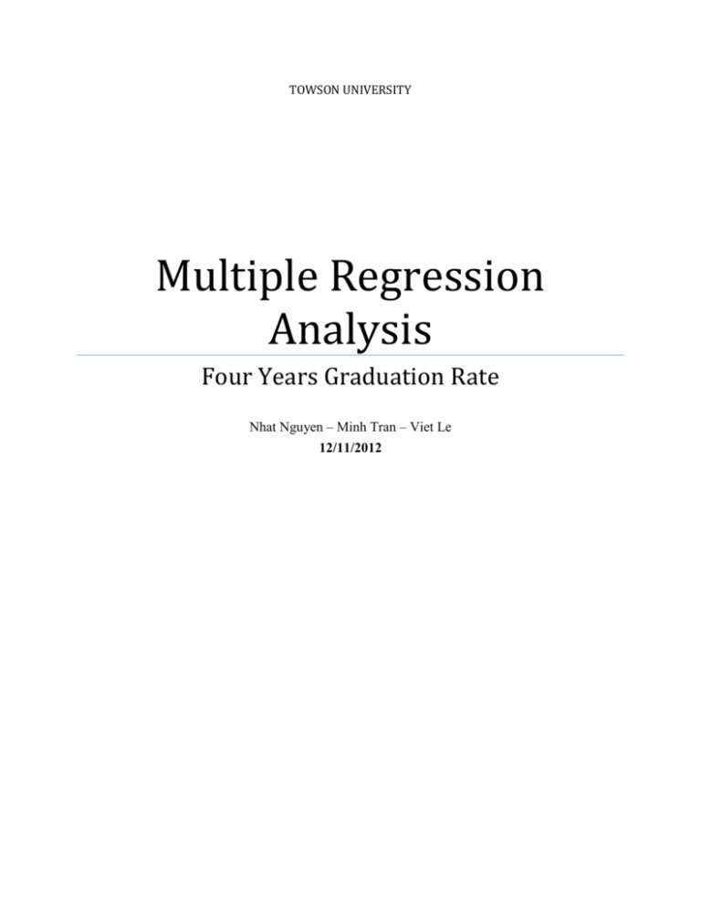 Multiple Regression Analysis