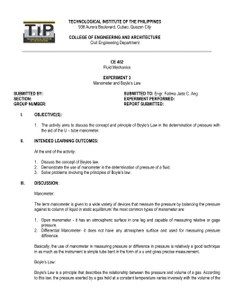 Manometer Example Problems