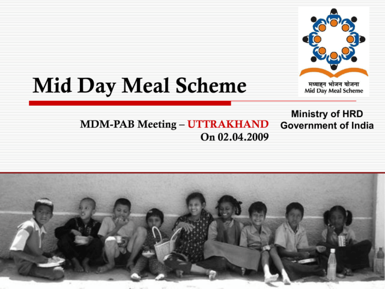 PPT Mid Day Meal Scheme PPT Mid Day Meal Scheme