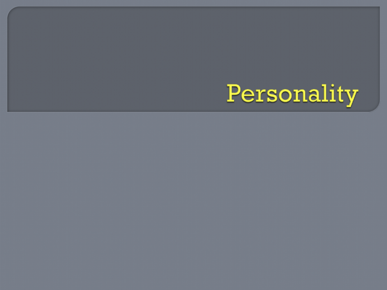 Personality