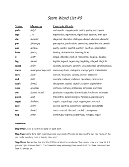 Word Within a Word list 9