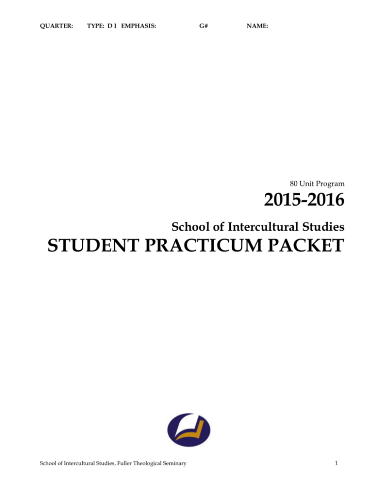 80-unit MAICS practicum packet here
