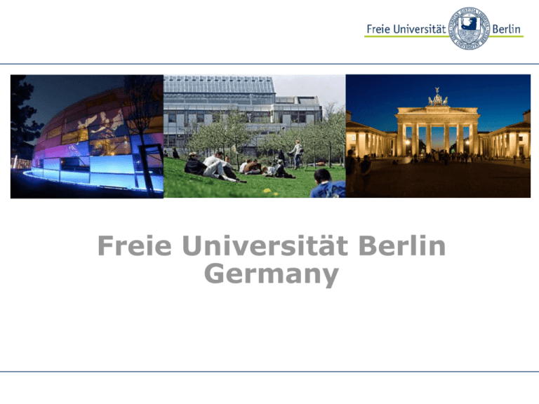 Freie Universit t Berlin Germany