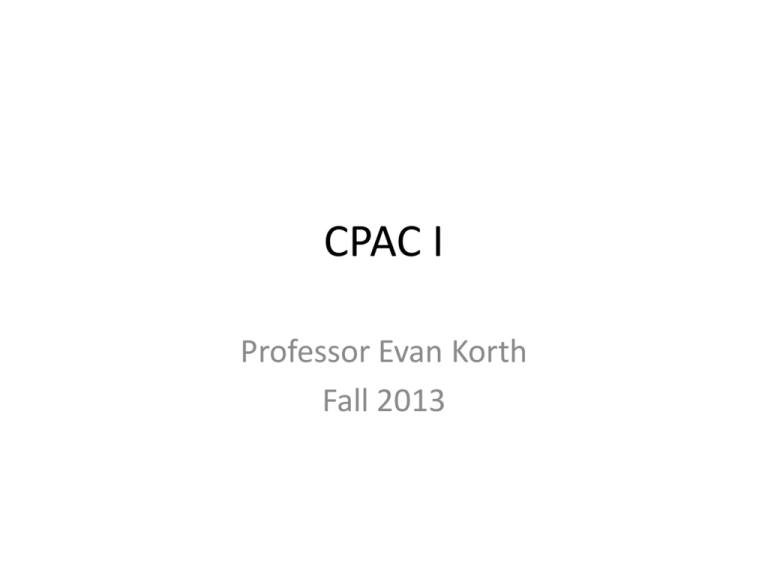 CPAC I