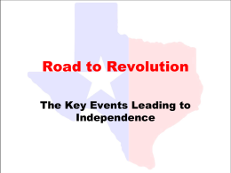 Causes of the Texas Revolution