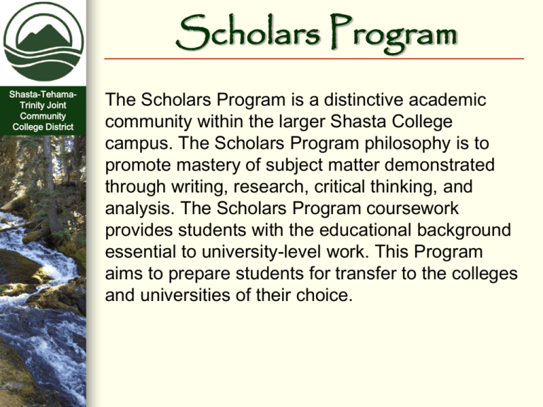 Scholars Program