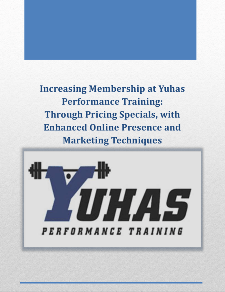 Final Report and Deliverables for Yuhas Performance Training