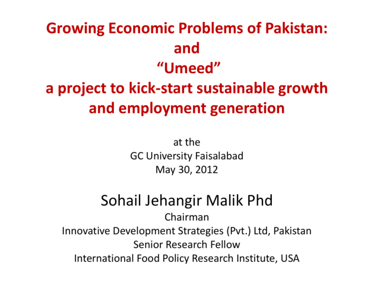 Growing Economic Problems Of Pakistan