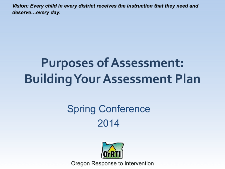 Building Your Assessment Plan