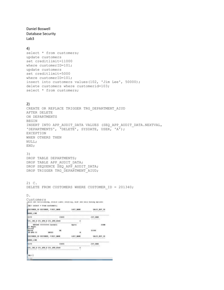 Database Lab 3