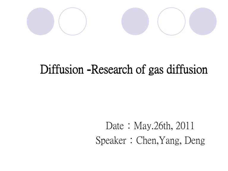 Gas diffusion rate
