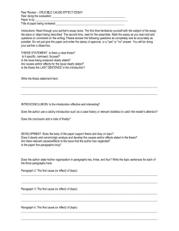 Expository Writing: Self/Peer Checklist