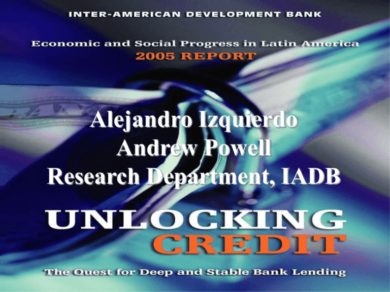 INTER-AMERICAN DEVELOPMENT BANK Economic and Social