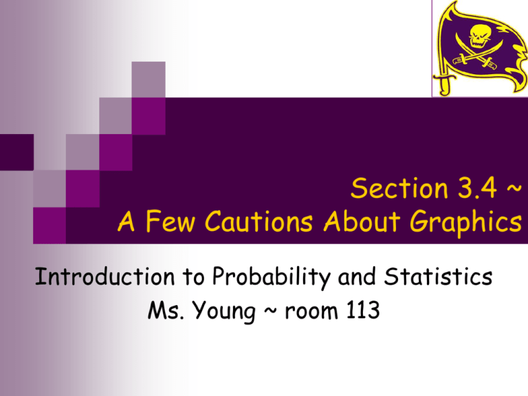 Section 3 4 A Few Cautions About Graphics Section 3 4 A Few Cautions About Graphics