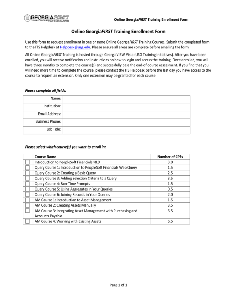 Online_GeorgiaFIRST_Training_Enrollment_Form