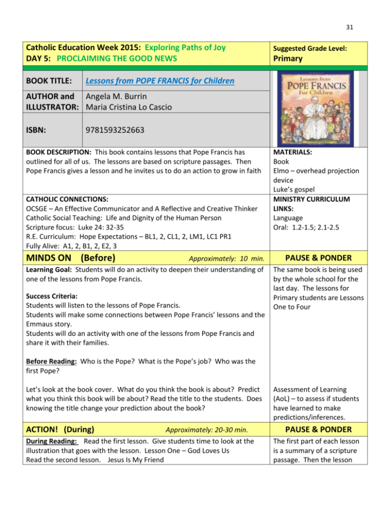 Primary Lesson Plan