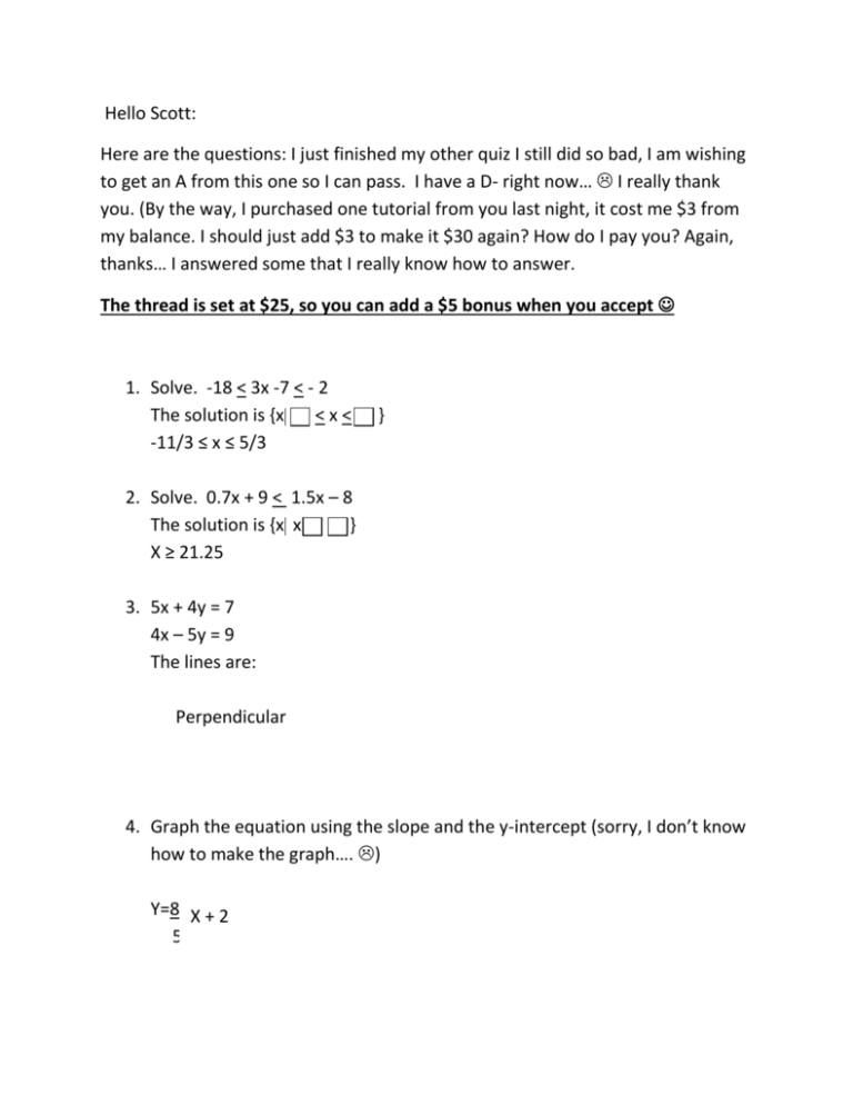 Answer X
