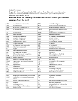 Approved Medical Abbreviations