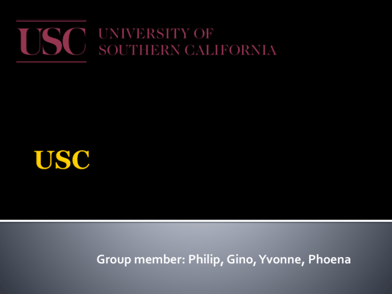 USC Department Of Computer Science USC Department Of Computer Science