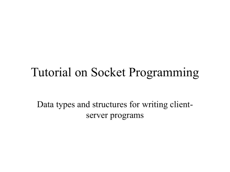 Tutorial Socket