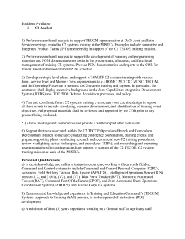 Common Aviation Command and Control System (CAC2S)
