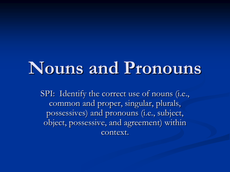 What Is A Noun 