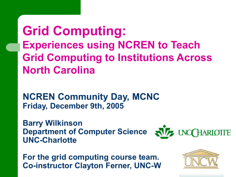 Grid Computing Course