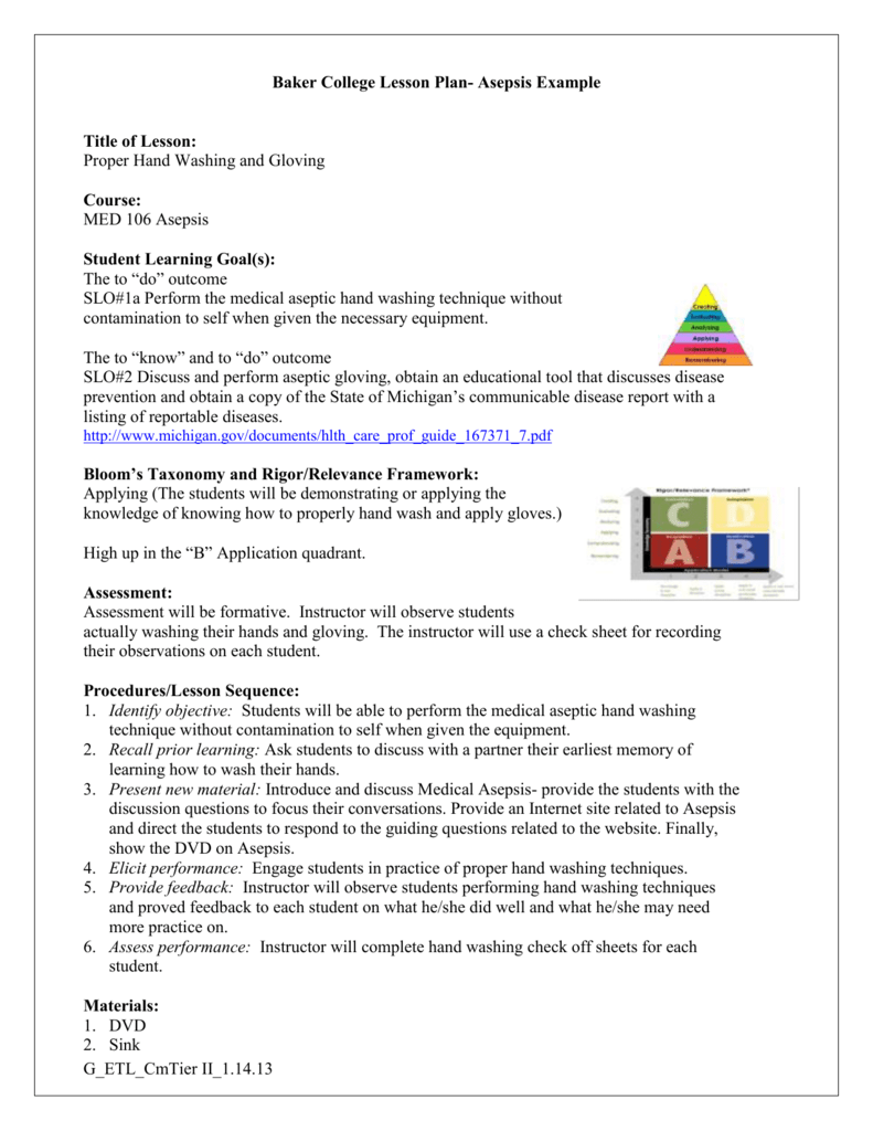  Lesson Plan Template For College Instructors Collection