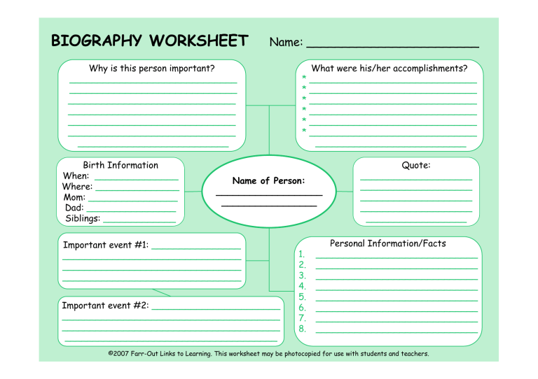 BiographyWorksheet