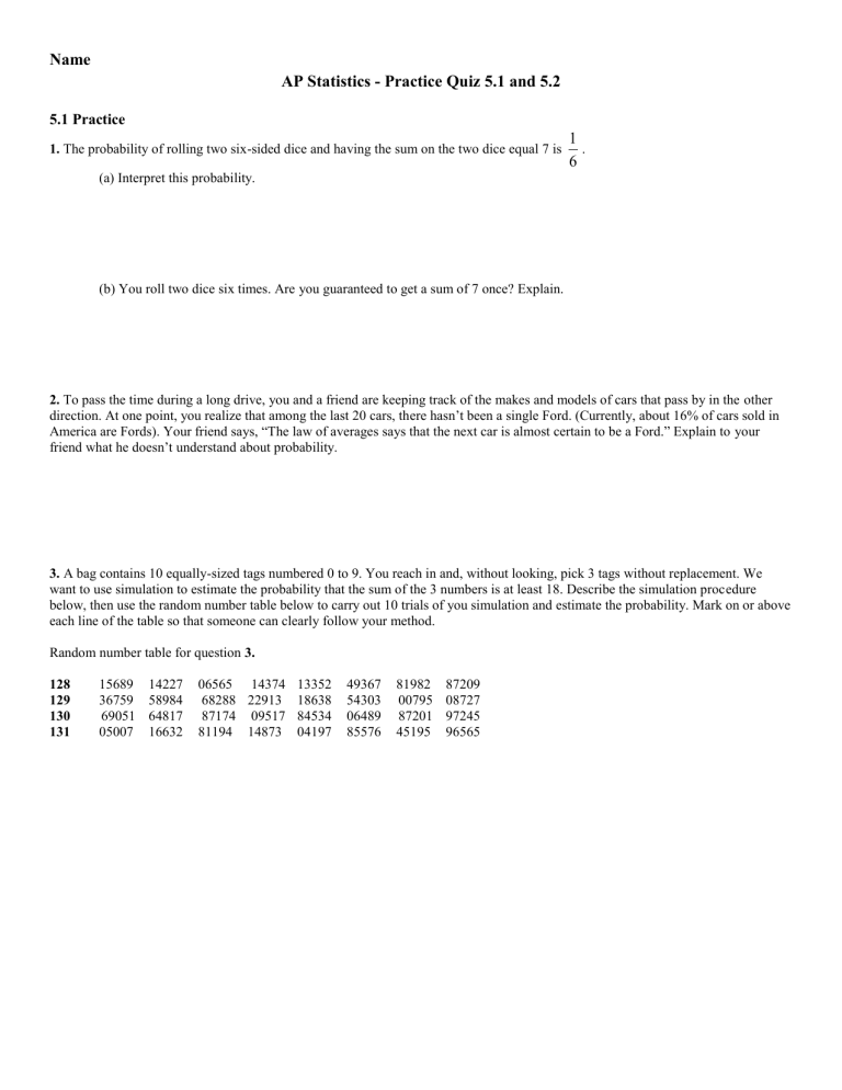 Practice 5 1 And 5 2 Quiz
